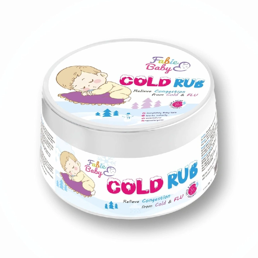Fabie Baby Cold Rub For Cold And Cough Relief, Nasal Cleaner, Chest ...